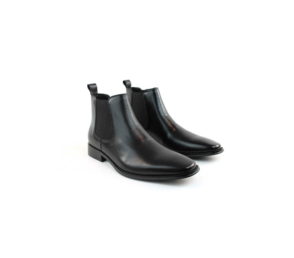 Genuine Leather Black Chelsea Boots - ÃZARMAN